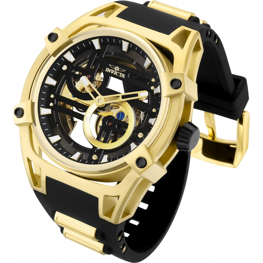 Invicta Akula Automatic Black Dial Black Silicone Men's Watch 32349 ...