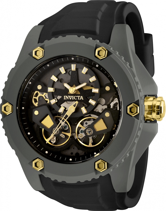 Invicta Akula Automatic Black Dial Men's Watch 35246 886678427185 ...