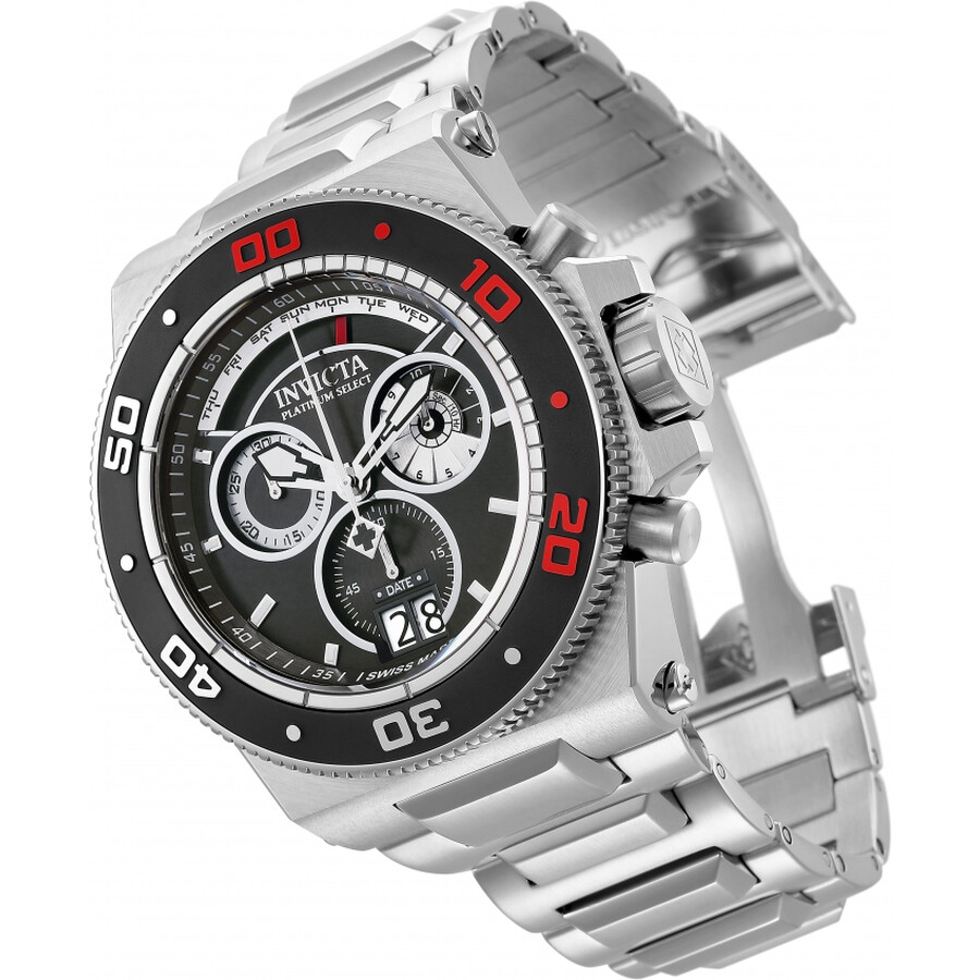 Invicta Akula Chronograph Black Dial Stainless Steel Men's Watch 26047 ...