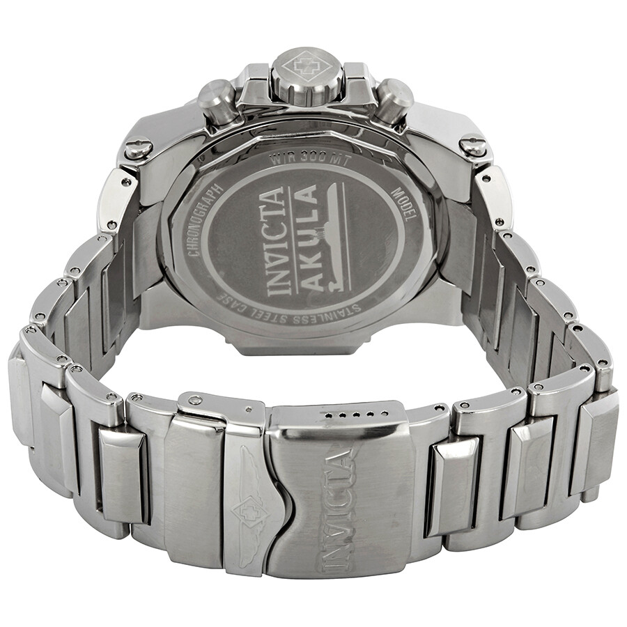Invicta Akula Chronograph Silver Dial Men's Watch 26040 886678314287 ...