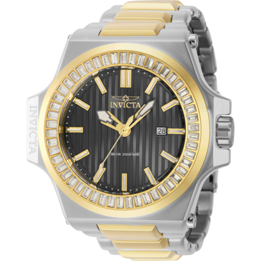 Invicta Akula Quartz Crystal Gunmetal Dial Men's Watch 43386 ...