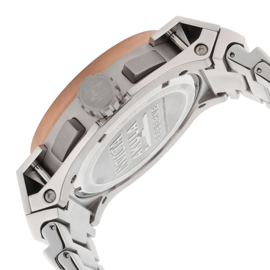 Invicta Akula Reserve Chronograph Silver Dial Rose Gold-Tone Bezel Men ...