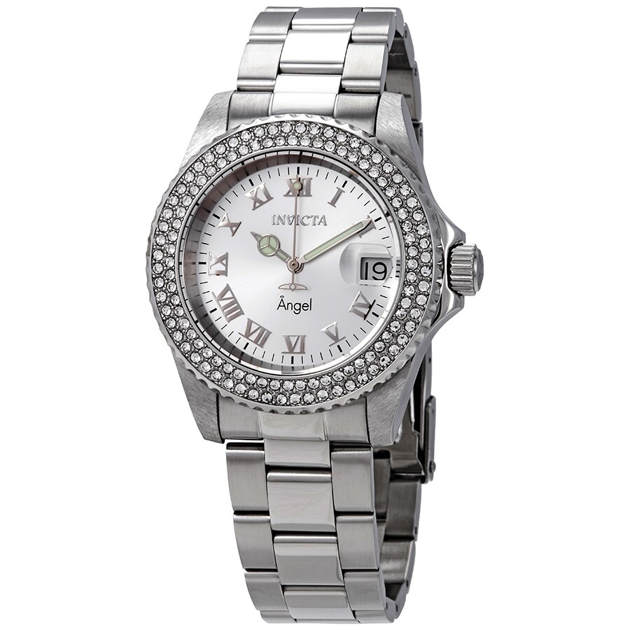 Invicta Angel Silver Dial Stainless Steel Ladies Watch 20213 ...