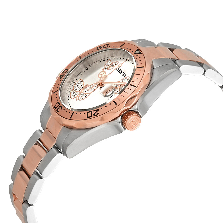 Invicta Angel Silver Dial Two-tone Ladies Watch 12504 886678125043 ...