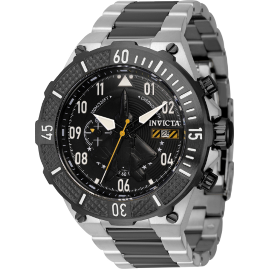 Invicta Aviator Chronograph Quartz Black Dial Men's Watch 39903 ...