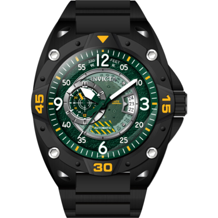 Invicta Aviator GMT Automatic Green Dial Men's Watch 40274 886678541867 ...
