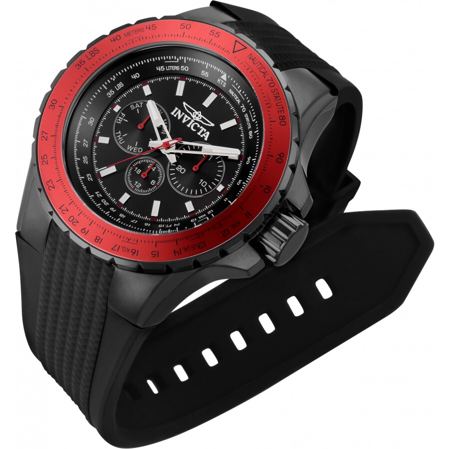 Invicta Aviator GMT Date Day Quartz Gunmetal Dial Men's Watch 39303 ...