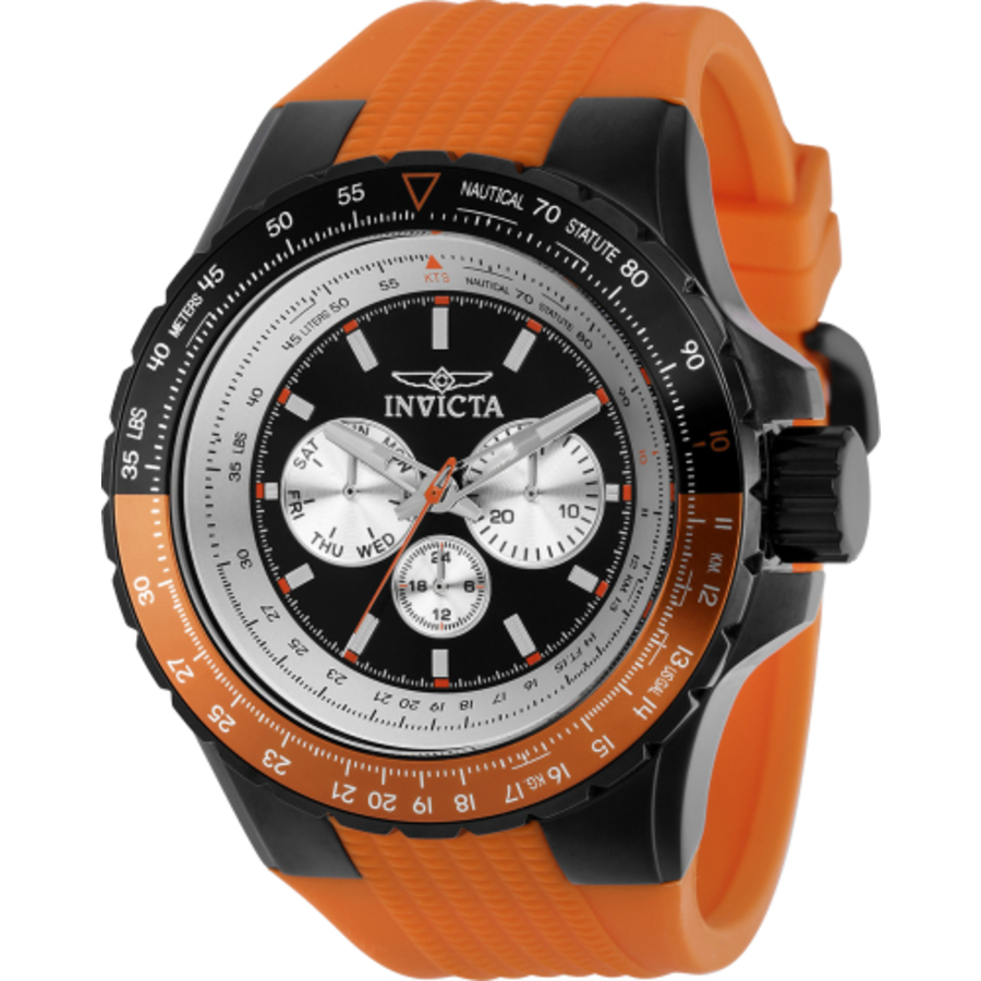 Invicta Aviator GMT Quartz Black Dial Men's Watch 37031 886678457731 ...