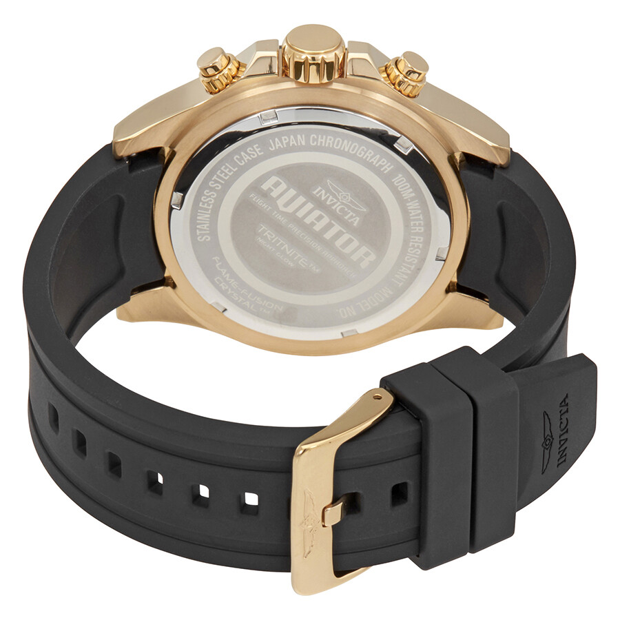 Invicta Aviator Mult-Function Champagne Dial Men's Watch 23756 ...