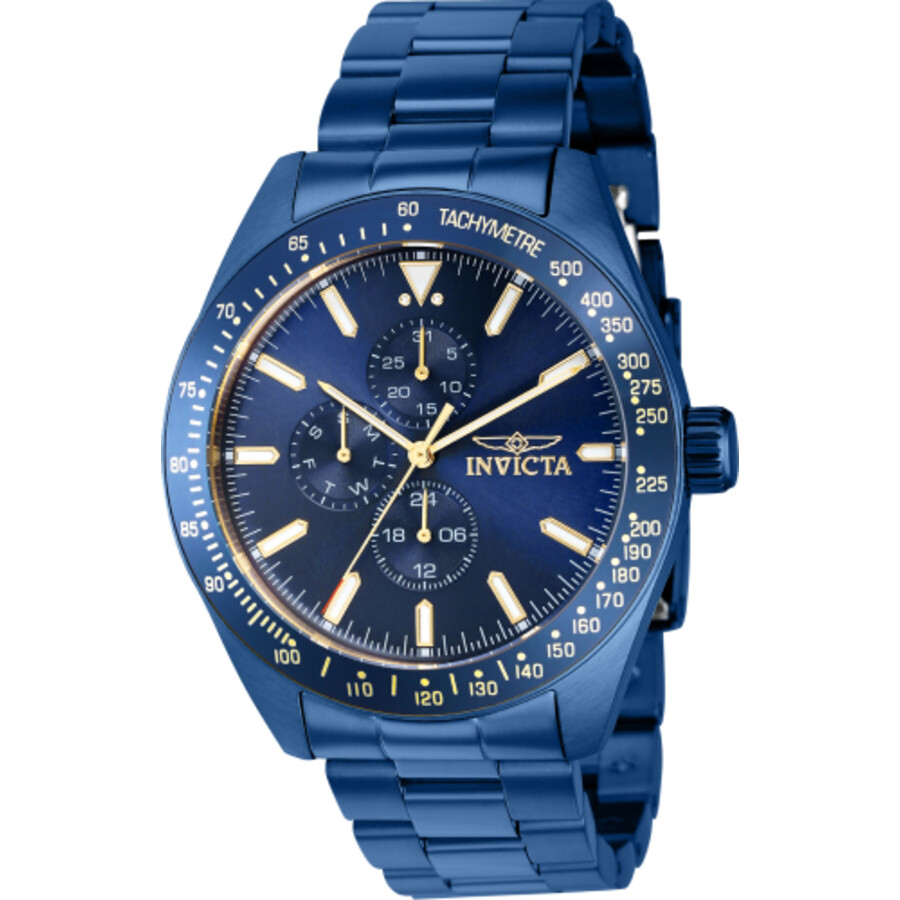 Invicta Aviator Quartz Blue Dial Men's Watch 38973 886678527700 ...
