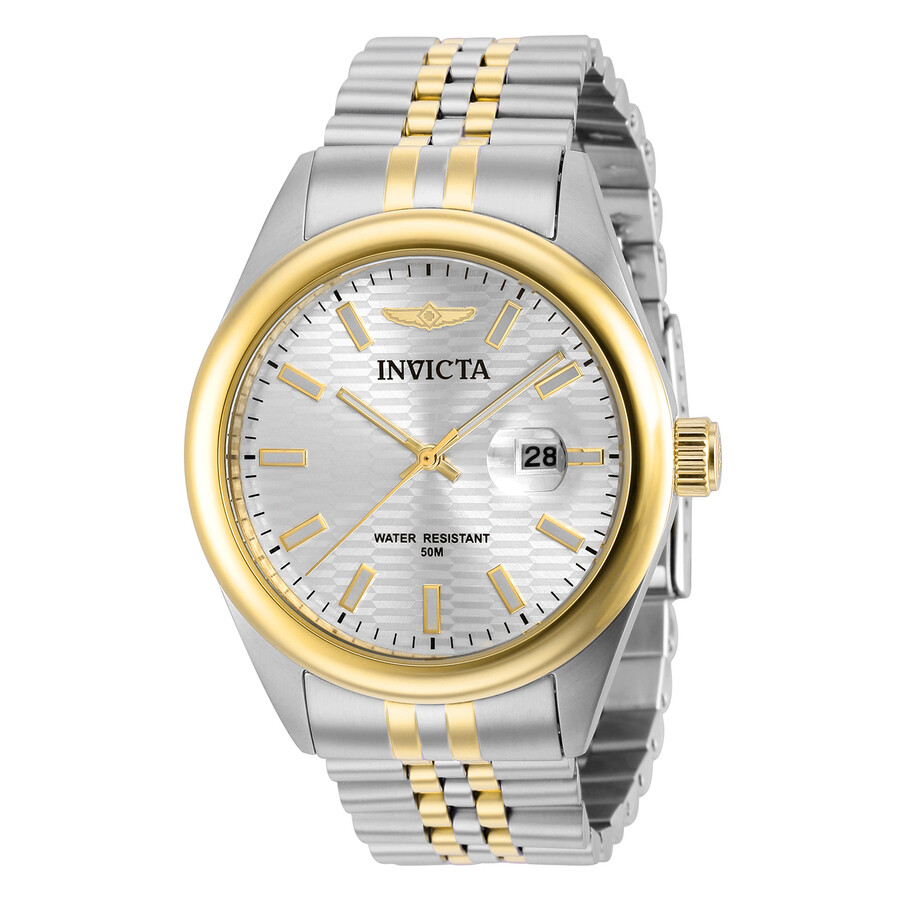 Invicta Aviator Quartz Silver Dial Men's Watch 38419 886678522224 ...