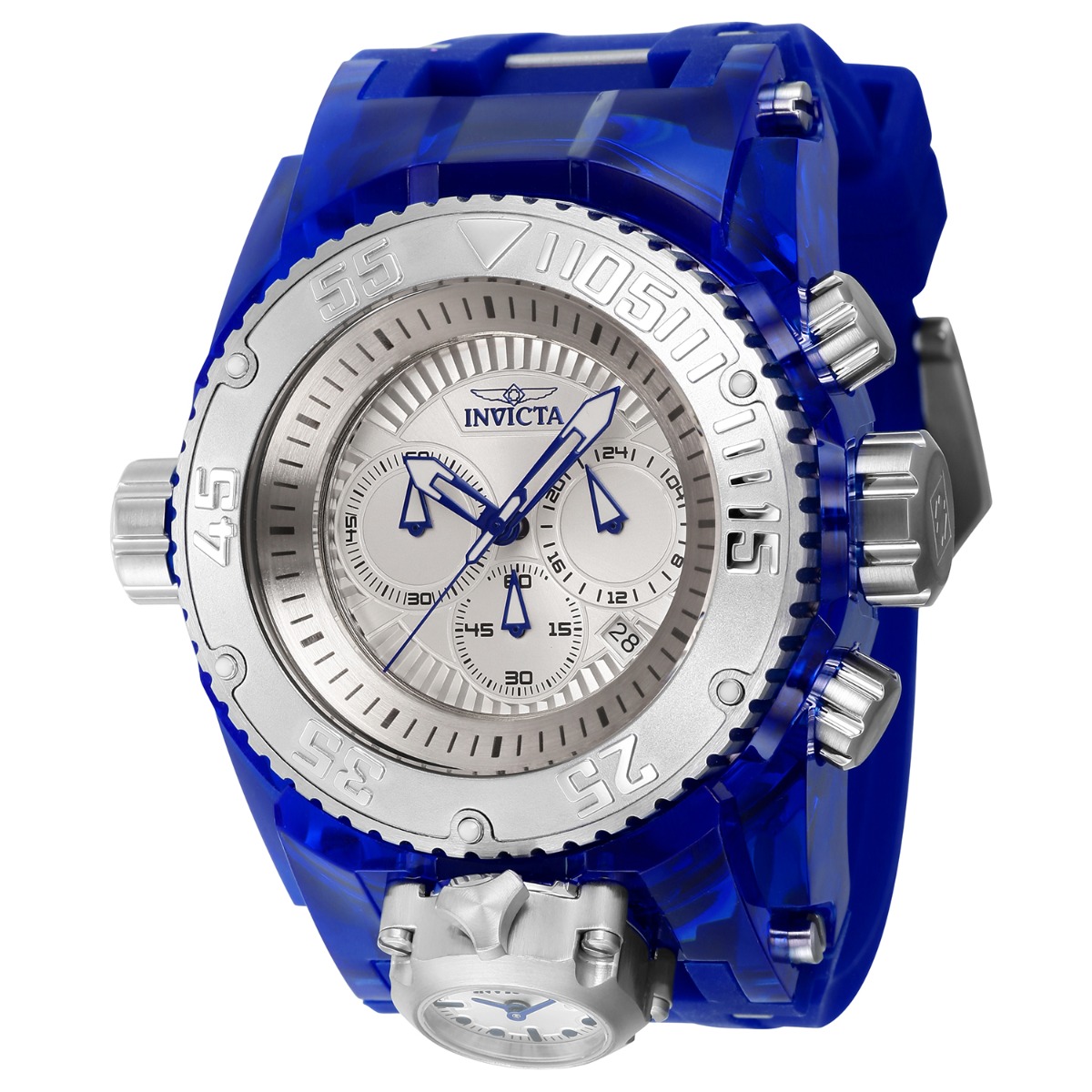 Invicta Bolt Bolt Zeus Magnum Chronograph Quartz Silver Dial Men's ...