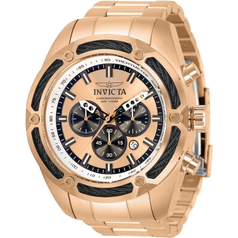Invicta Bolt Chronograph Quartz Rose Dial Men's Watch 31440 ...
