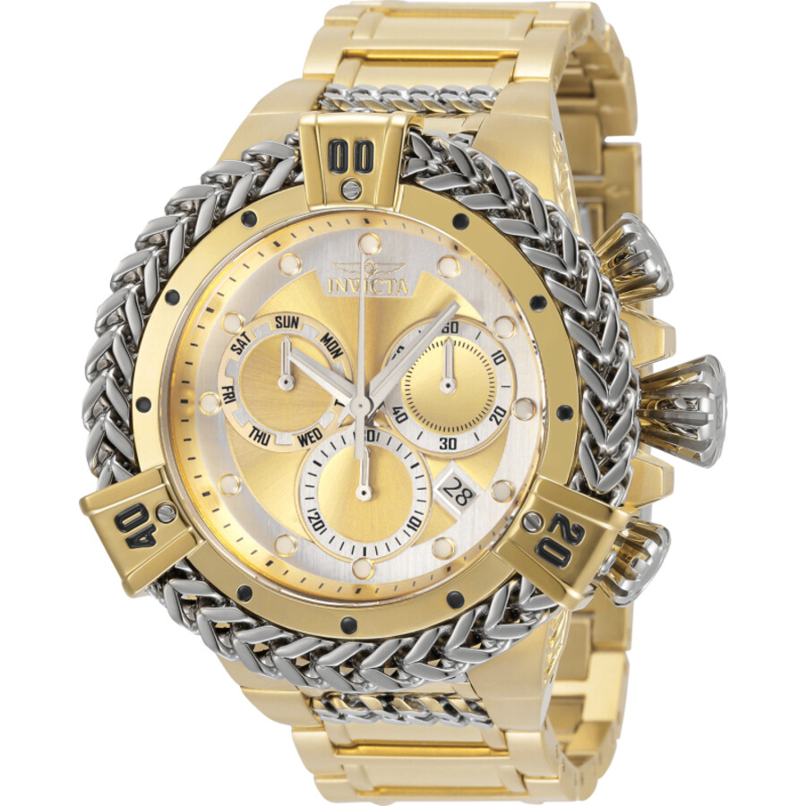 Invicta Bolt Herc Chronograph Quartz Gold Dial Men's Watch 35574 ...