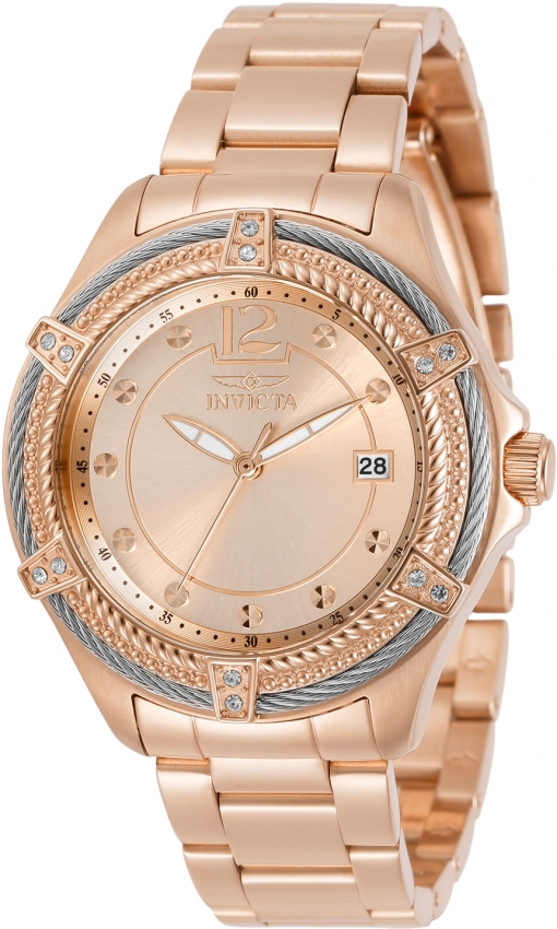 Invicta Bolt Quartz Rose Dial Rose Gold-tone Ladies Watch 30881 ...