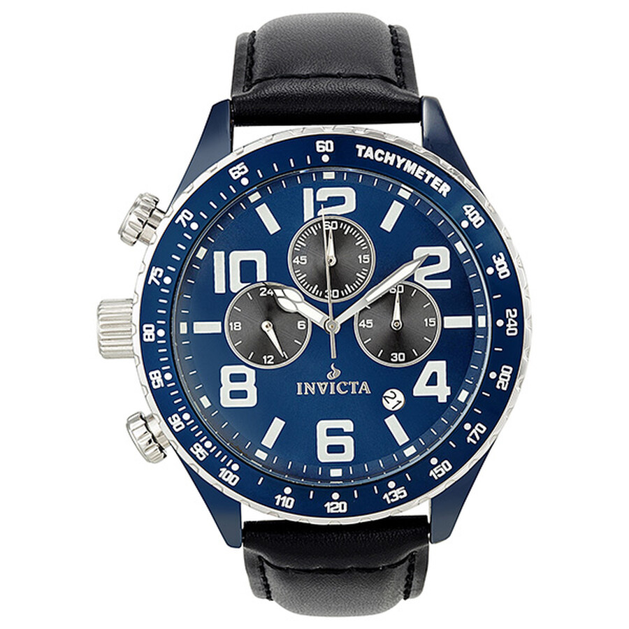 Invicta Ceramics Lefty Chronograph Blue Dial Men's Watch 11250 ...