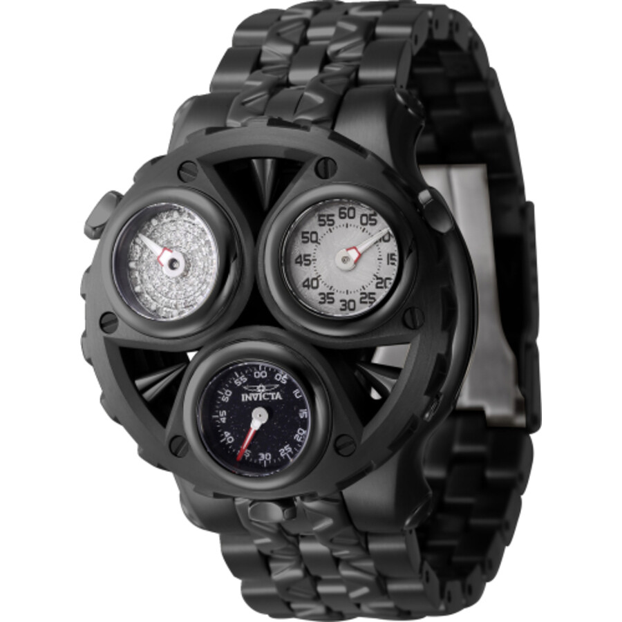 Invicta Cerberus Diamond Meteorite Quartz Black Men's Watch 45958 ...