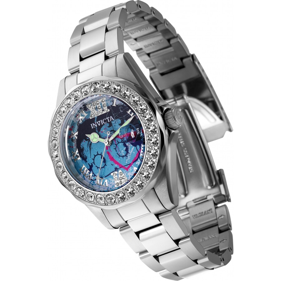 Invicta Character Collection Betty Boop Black and Blue Dial Ladies ...