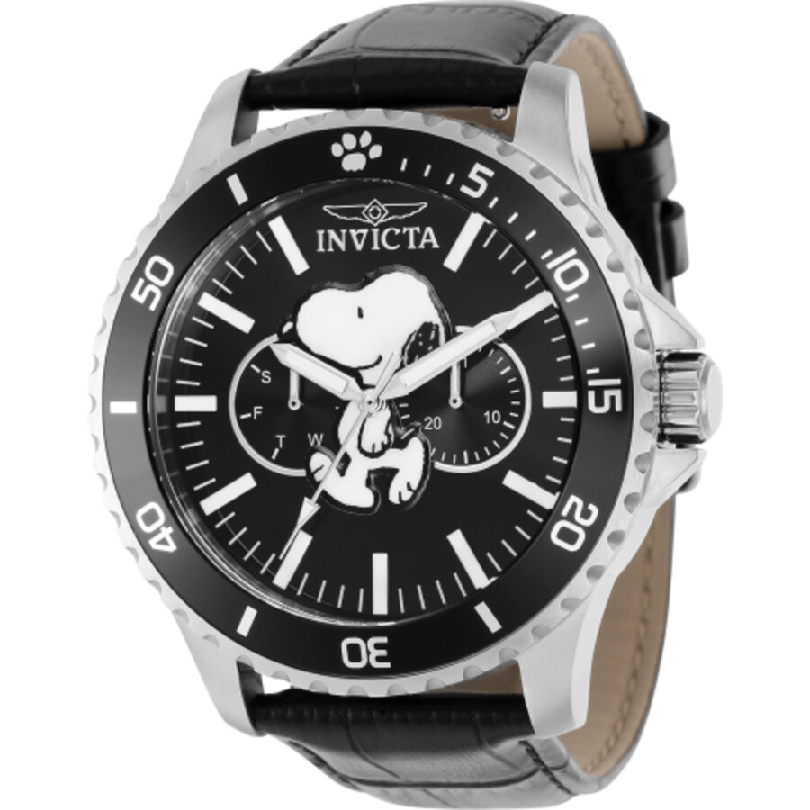 Invicta Character Snoopy Quartz Black Dial Men's Watch 38636 ...