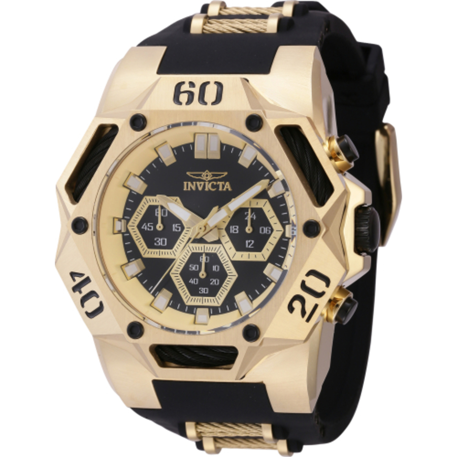 Invicta Coalition Forces Chronograph GMT Quartz Black Dial Men's Watch ...