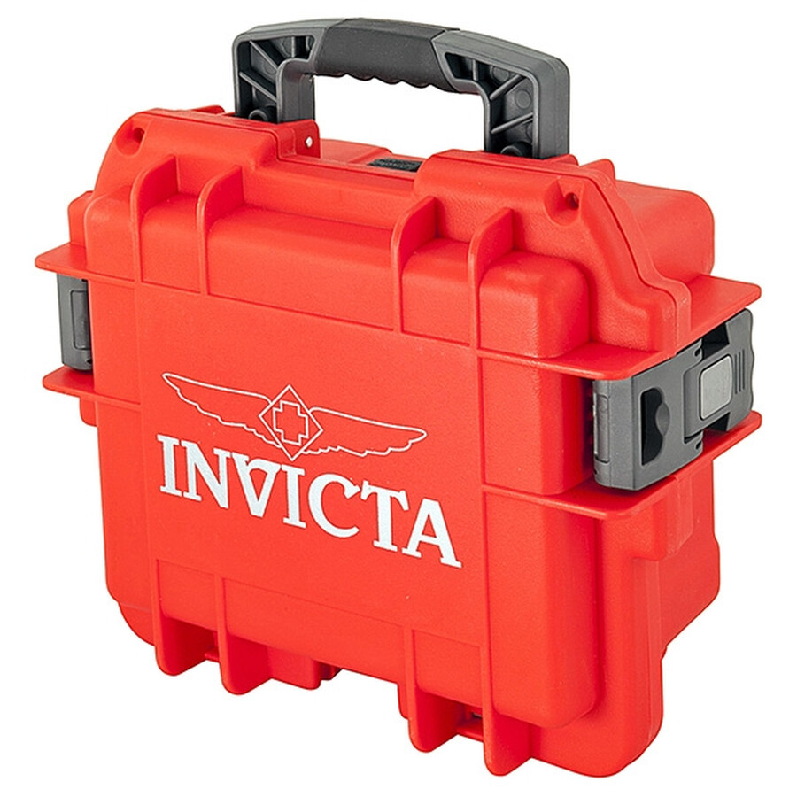 Invicta Collectors Three Slot Watch Box in Red DC3RED 0610585316948 ...