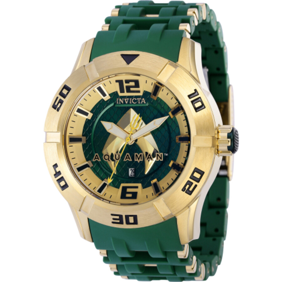 Invicta DC Comics Aquaman Quartz Green Dial Men's Watch 37875 ...