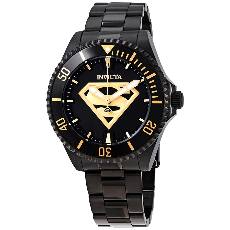Invicta DC Comics Superman Automatic Black Dial Men's Watch 26897 ...