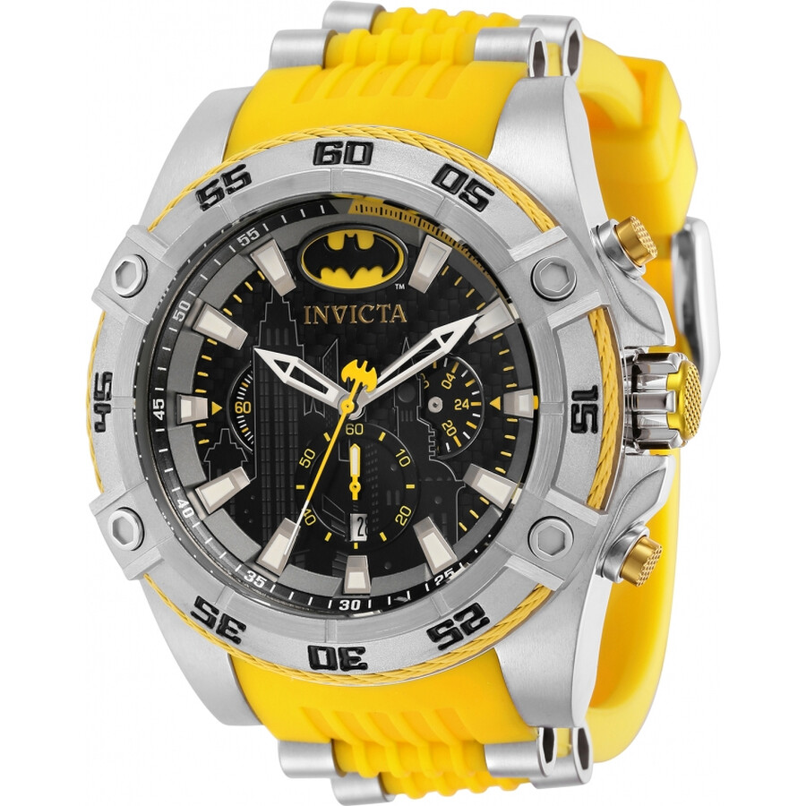 Invicta DC Comics Batman Chronograph Quartz Black Dial Men's Watch ...