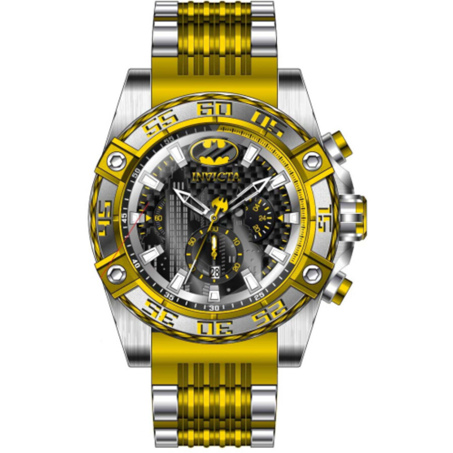Invicta DC Comics Batman Chronograph Quartz Black Dial Men's Watch ...