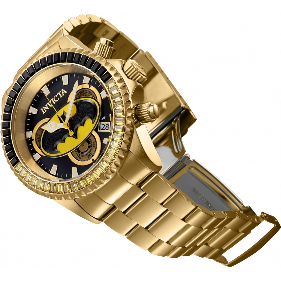 Invicta DC Comics Batman Chronograph Quartz Crystal Black Dial Men's ...