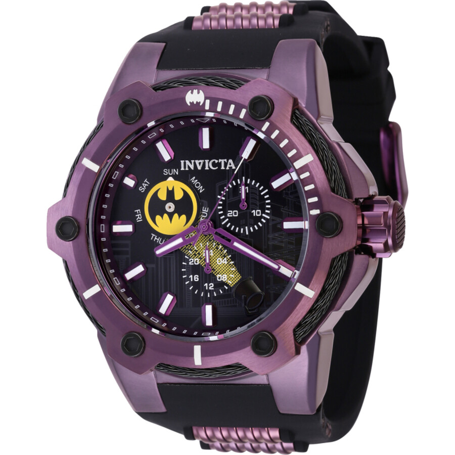 Invicta DC Comics Batman GMT Quartz Black Dial Men's Watch 41175 ...