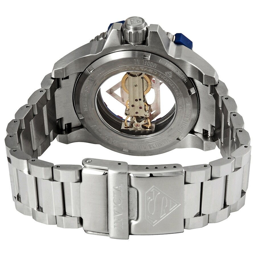Invicta DC Comics Superman Blue Transparent Dial Men's Watch 26842 ...
