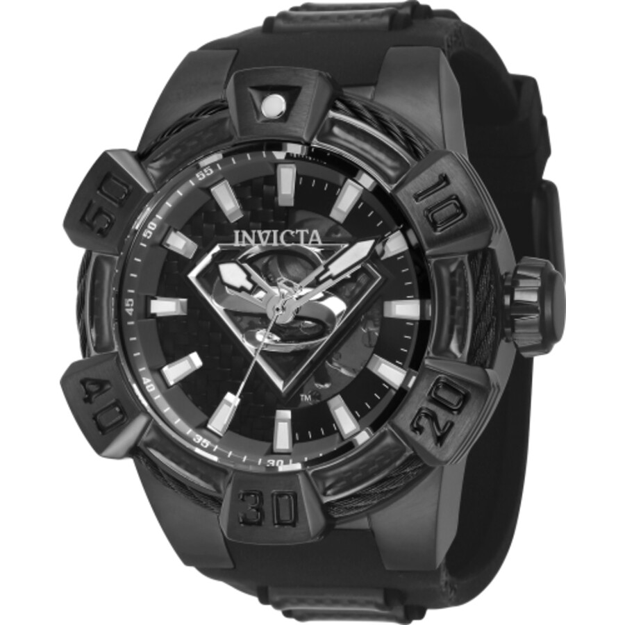 Invicta DC Comics Superman Automatic Black Dial Men's Watch 41027 ...