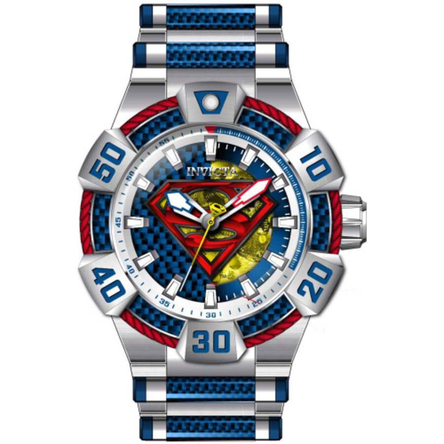 Invicta DC Comics Superman Automatic Blue Dial Men's Watch 41000 ...