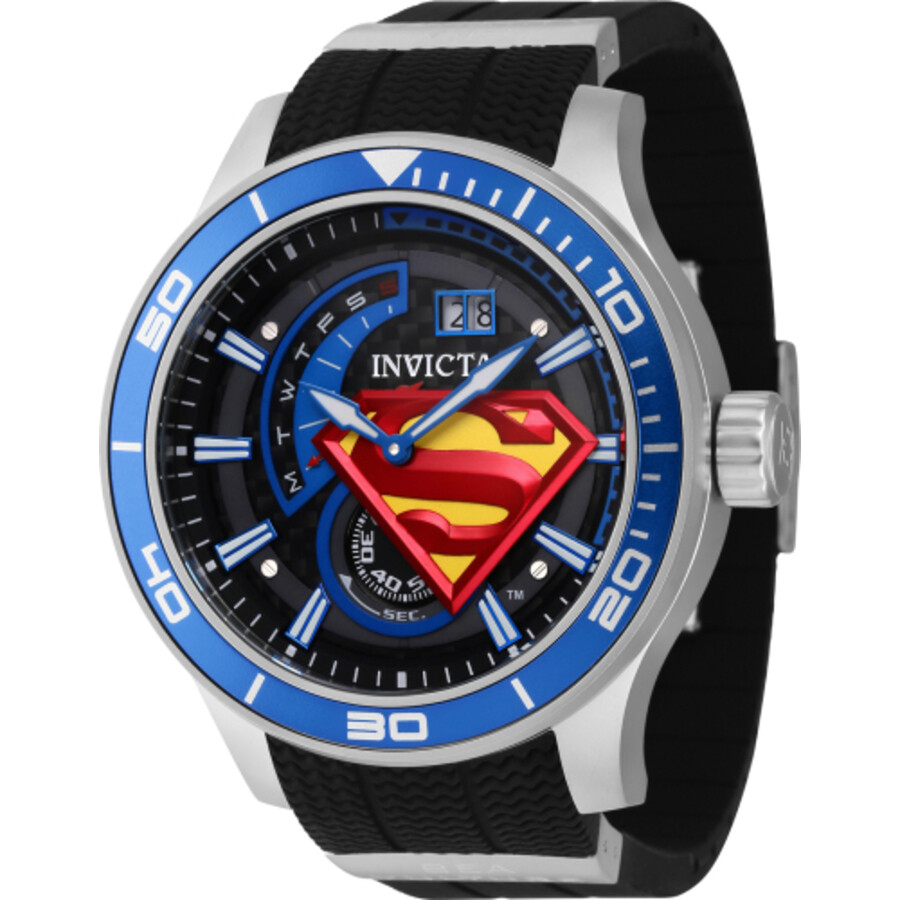 Invicta DC Comics Superman Quartz Black Dial Men's Watch 41261 ...