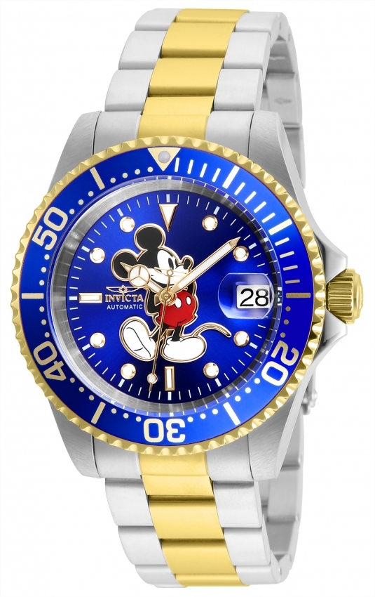 Invicta Disney Limited Edition Mickey Mouse Automatic Blue Dial Men's ...