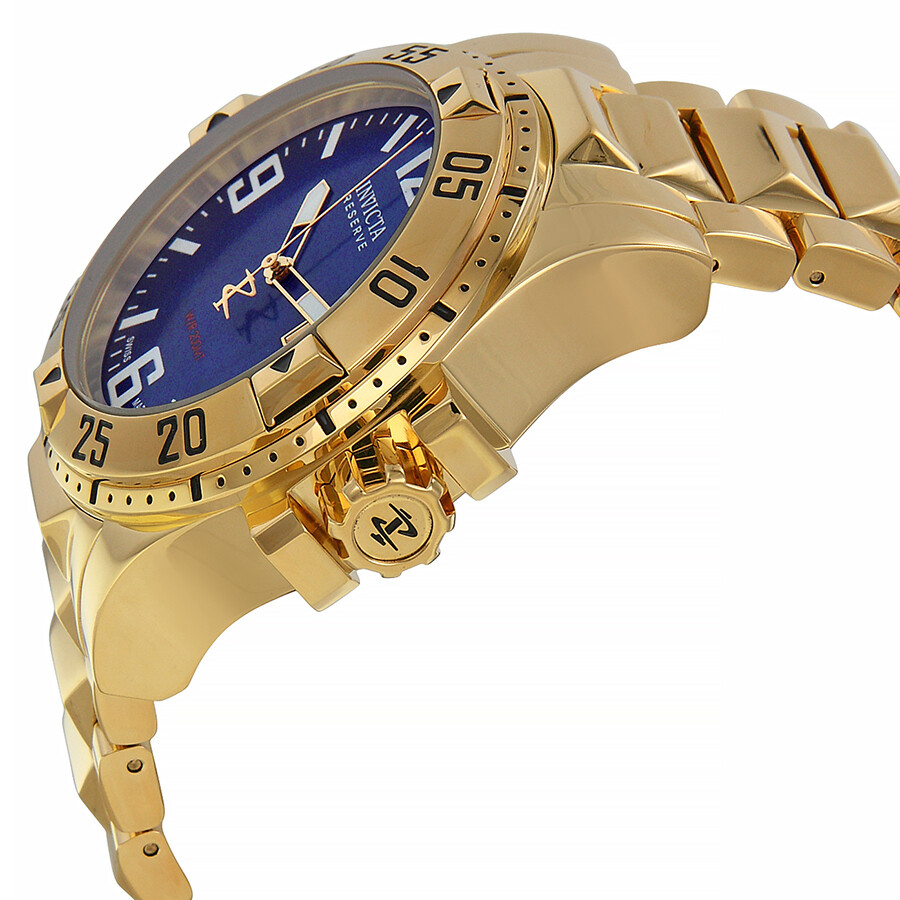 Invicta Excursion Blue Dial Gold-plated Men's Watch 80600 886678137794 ...
