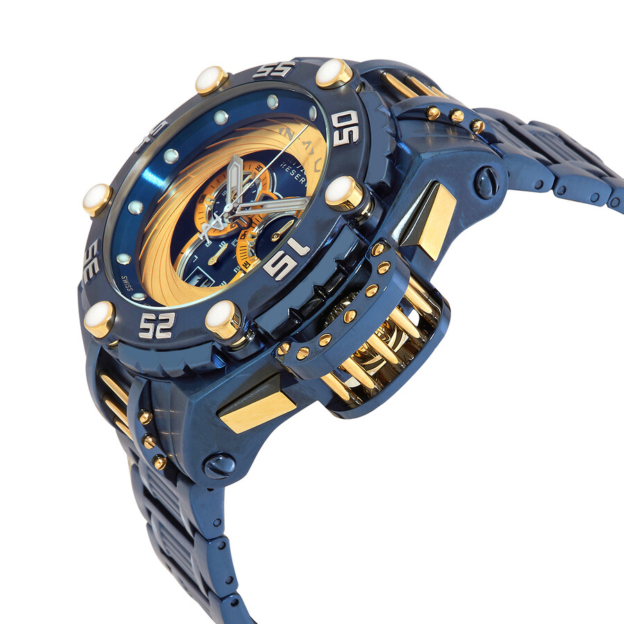 Invicta Flying Fox Chronograph Quartz Blue Dial Men's Watch 39555 ...
