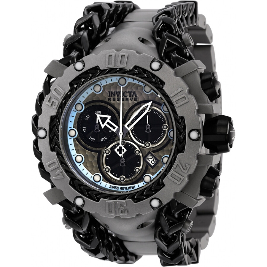 Invicta Gladiator Chronograph Quartz Black Dial Men's Watch 37259 ...