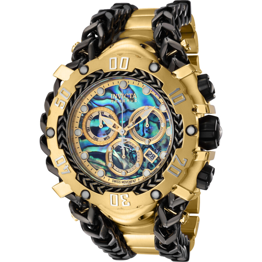 Invicta Gladiator Chronograph Quartz Silver Dial Men's Watch 42092 ...