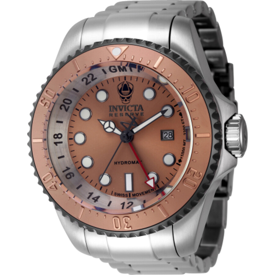 Invicta Hydromax GMT Date Quartz Brown Dial Men's Watch 45477 ...