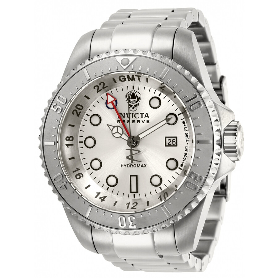 Invicta Hydromax GMT Date Quartz Silver Dial Men's Watch 29726 ...
