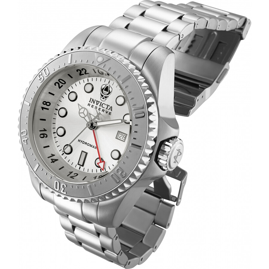 Invicta Hydromax GMT Date Quartz Silver Dial Men's Watch 29726 ...