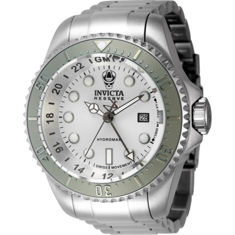 Invicta Hydromax GMT Date Quartz Silver Dial Men's Watch 45473 ...