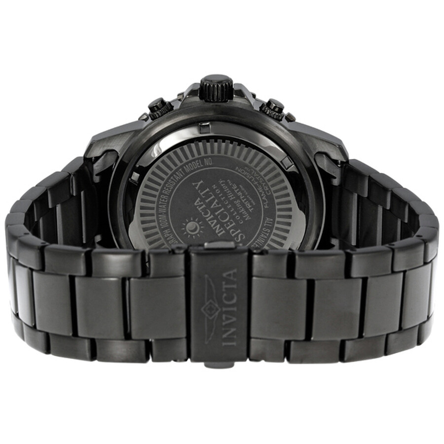 Invicta II Chronograph Black Dial Gunmetal Ion-plated Men's Watch 1328 ...