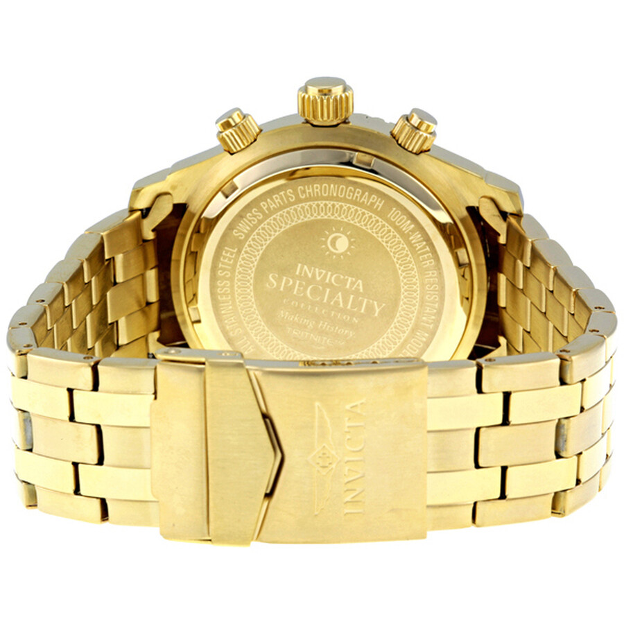 Invicta II Gold Tone Chronograph Tachymeter Men's Watch 0623 ...