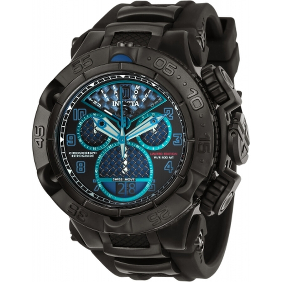Invicta Jason Taylor Chronograph Black Carbon Dial Men's Watch 22283 ...