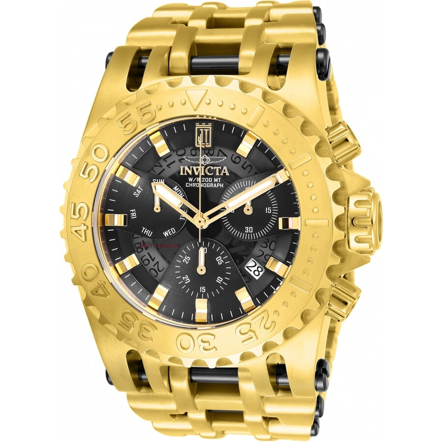 Invicta Jason Taylor Chronograph Quartz Black Dial Men's Watch 26416 ...