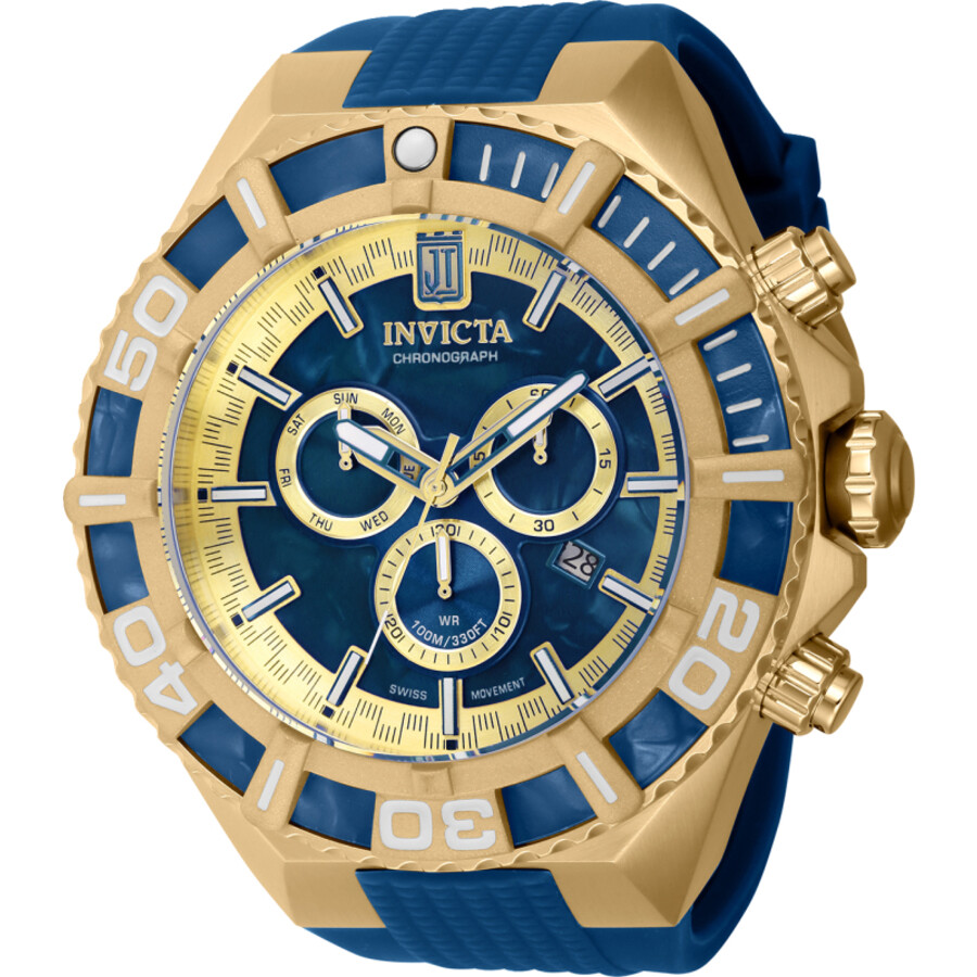 Invicta Jason Taylor Chronograph Quartz Blue Dial Men's Watch 40214 ...