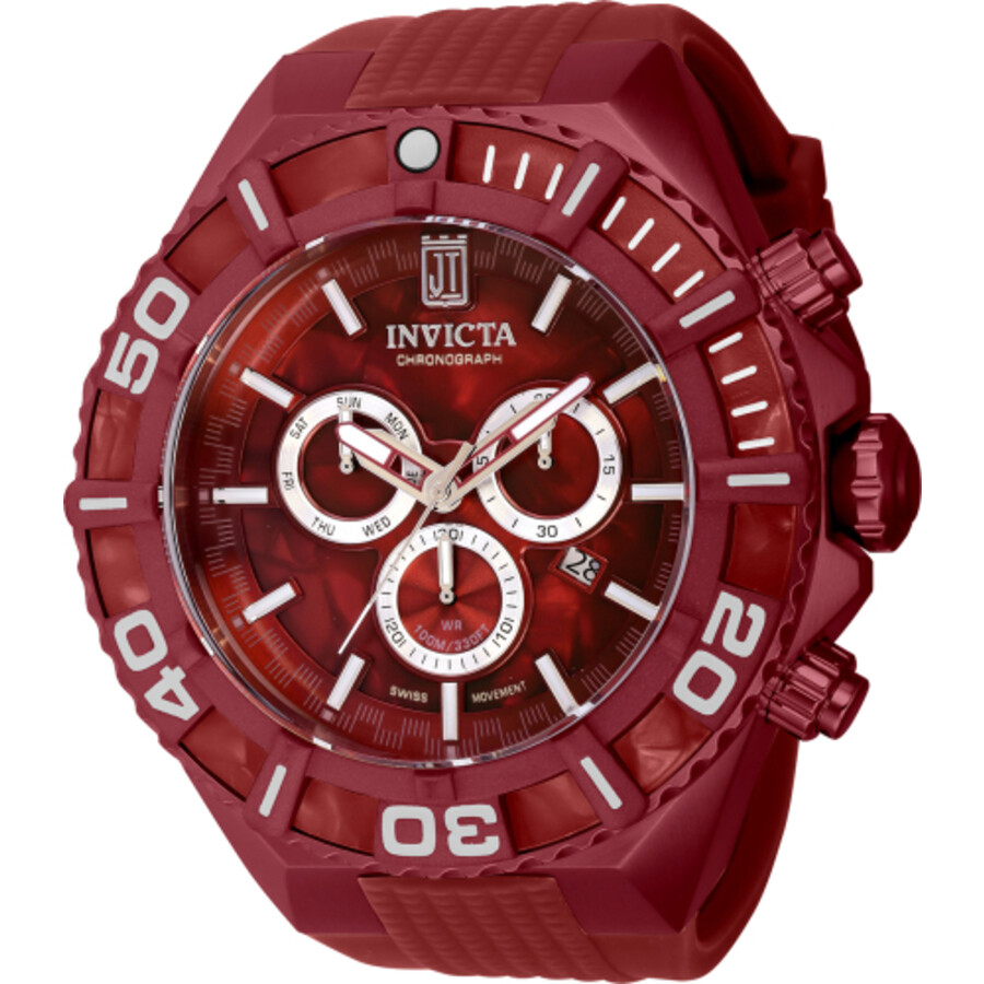 Invicta Jason Taylor Chronograph Quartz Red Dial Men's Watch 40218 ...